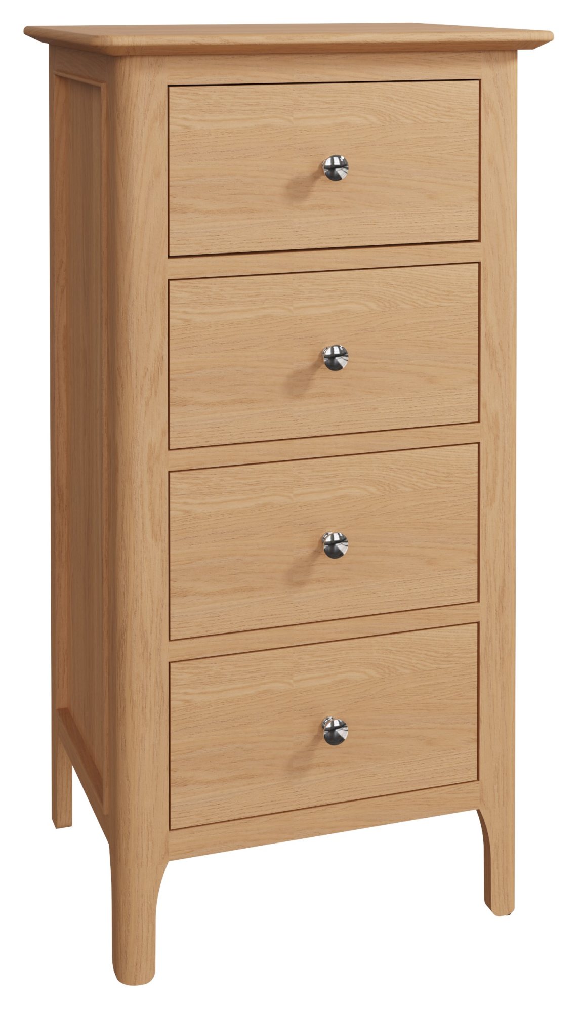 Coastal 4 Drawer Narrow Chest | Aldiss Home Furniture