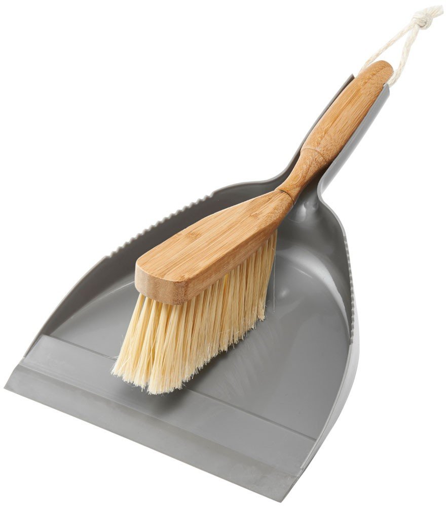 Addis Bamboo Dust Pan & Brush Set - Aldiss