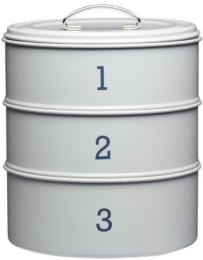 Living Nostalgia Grey 3 Tier Cake Tin | Aldiss of Norfolk