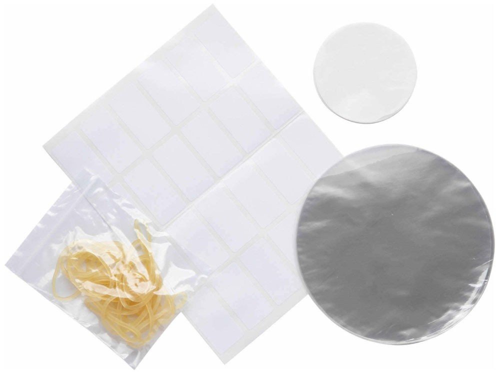 Kitchencraft 'Home Made' 1lb Jam Jar Cover Kit - Aldiss