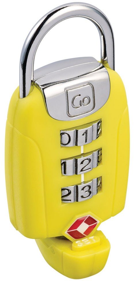 Yellow Big Dial Twist 'n' Set Combination Lock | Aldiss