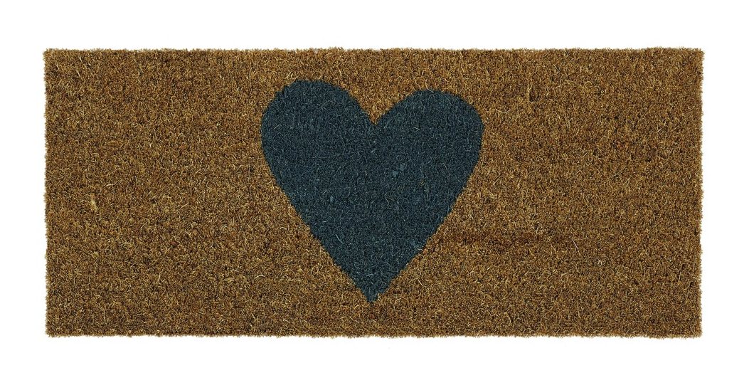 My Mat Coir Insert Mat in Heart - Aldiss