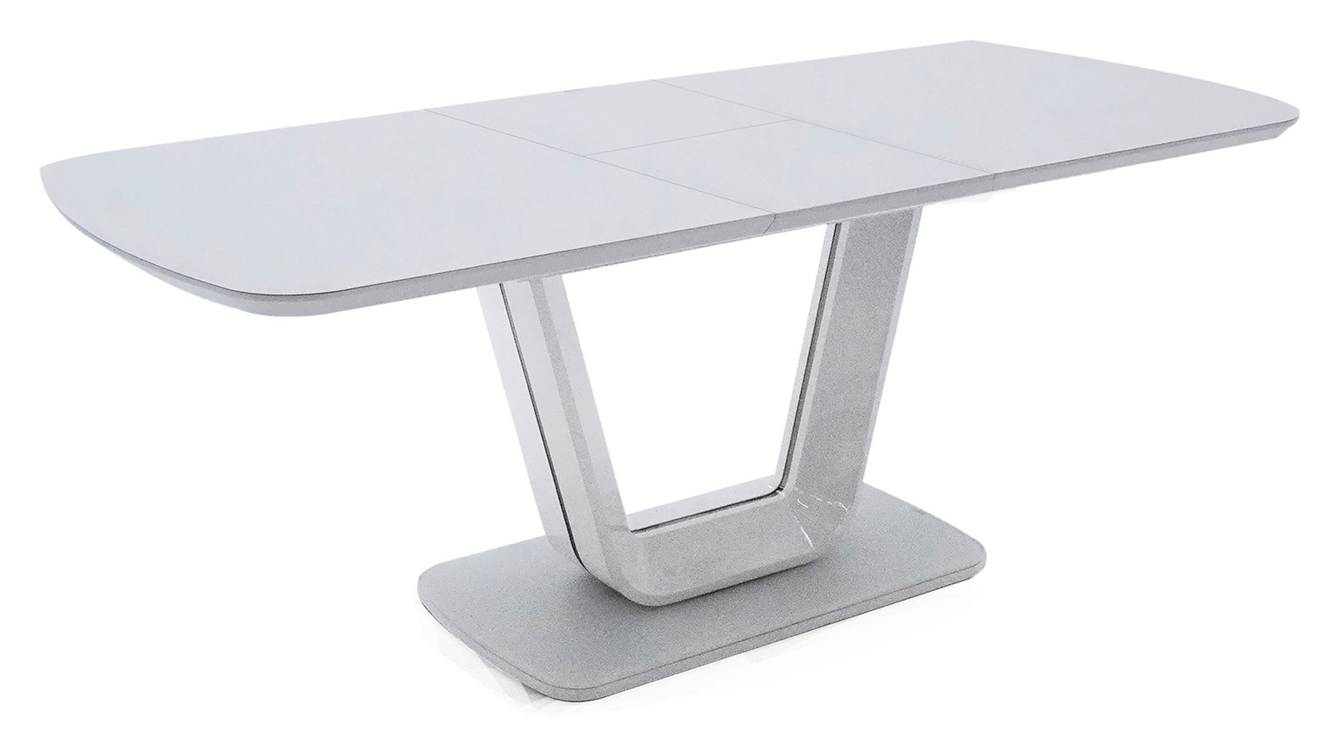 Lazzaro 1.6m Grey Extending Table and 6 Grey Chairs | Aldiss