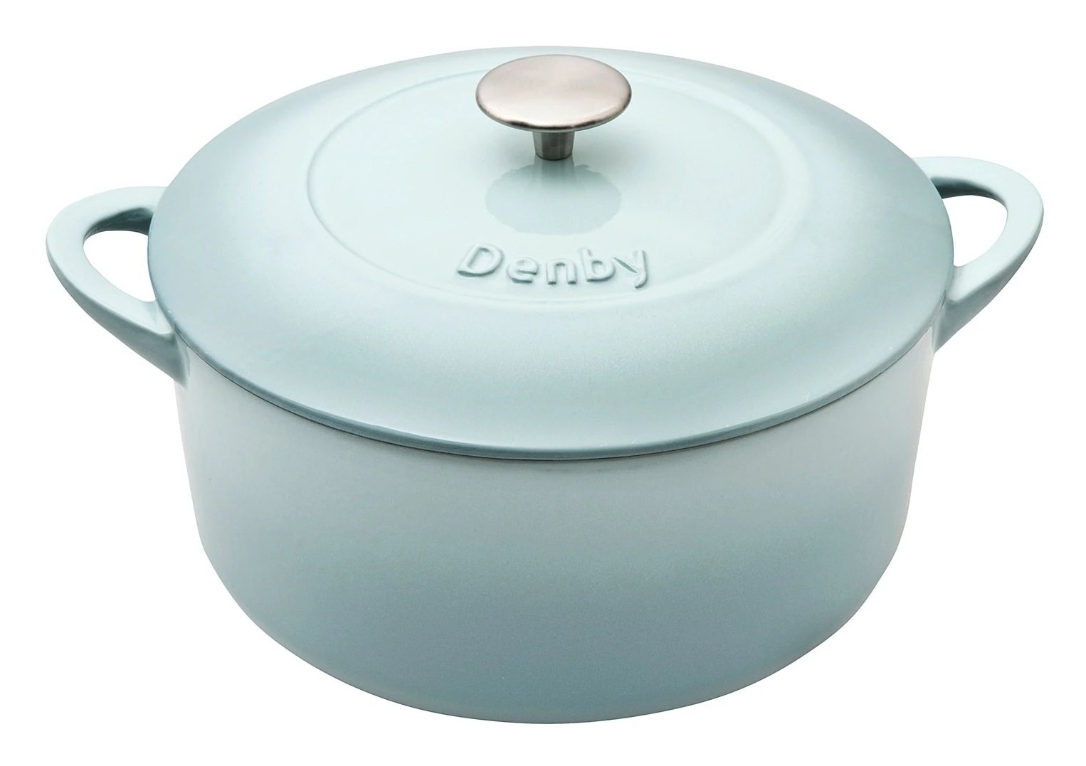 Denby Pavilion Cast Iron 24cm Round Casserole - Aldiss