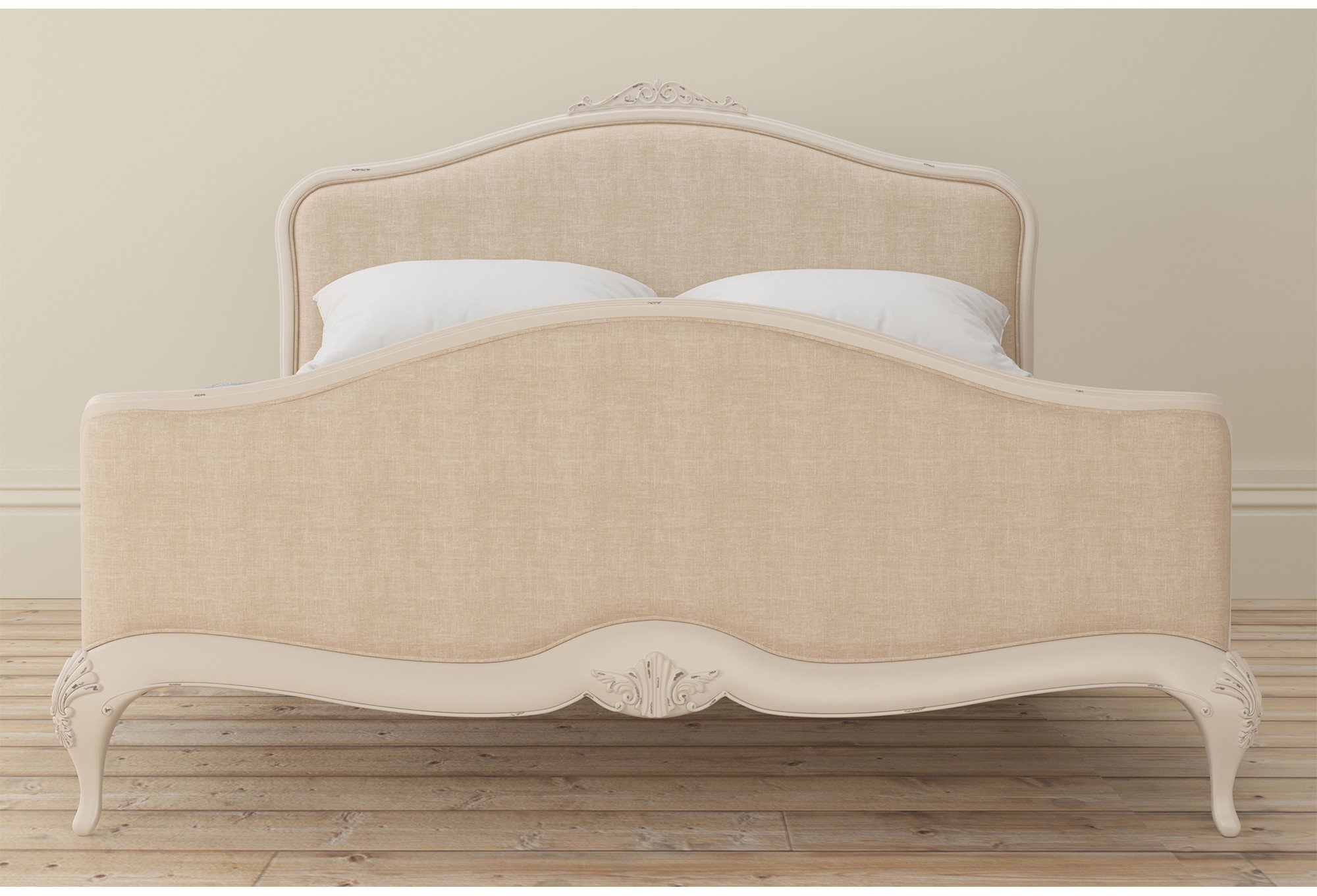 Willis & Gambier Ivory Bedroom Upholstered Super King Bedstead high end ...