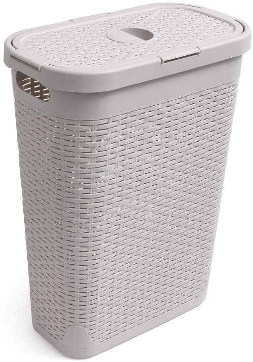 Slim laundry bin store
