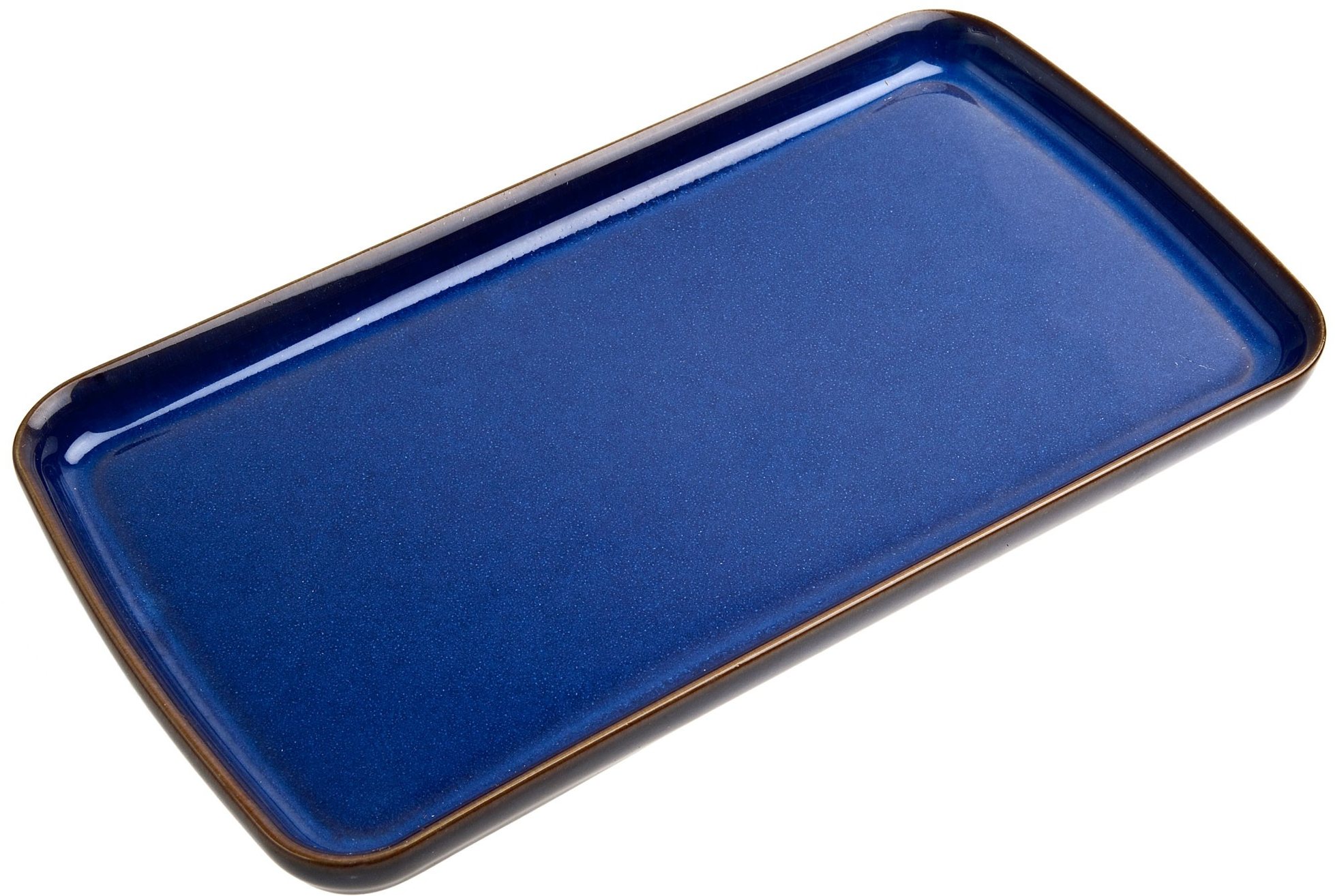 Denby Imperial Blue Small Rectangular Platter - Aldiss