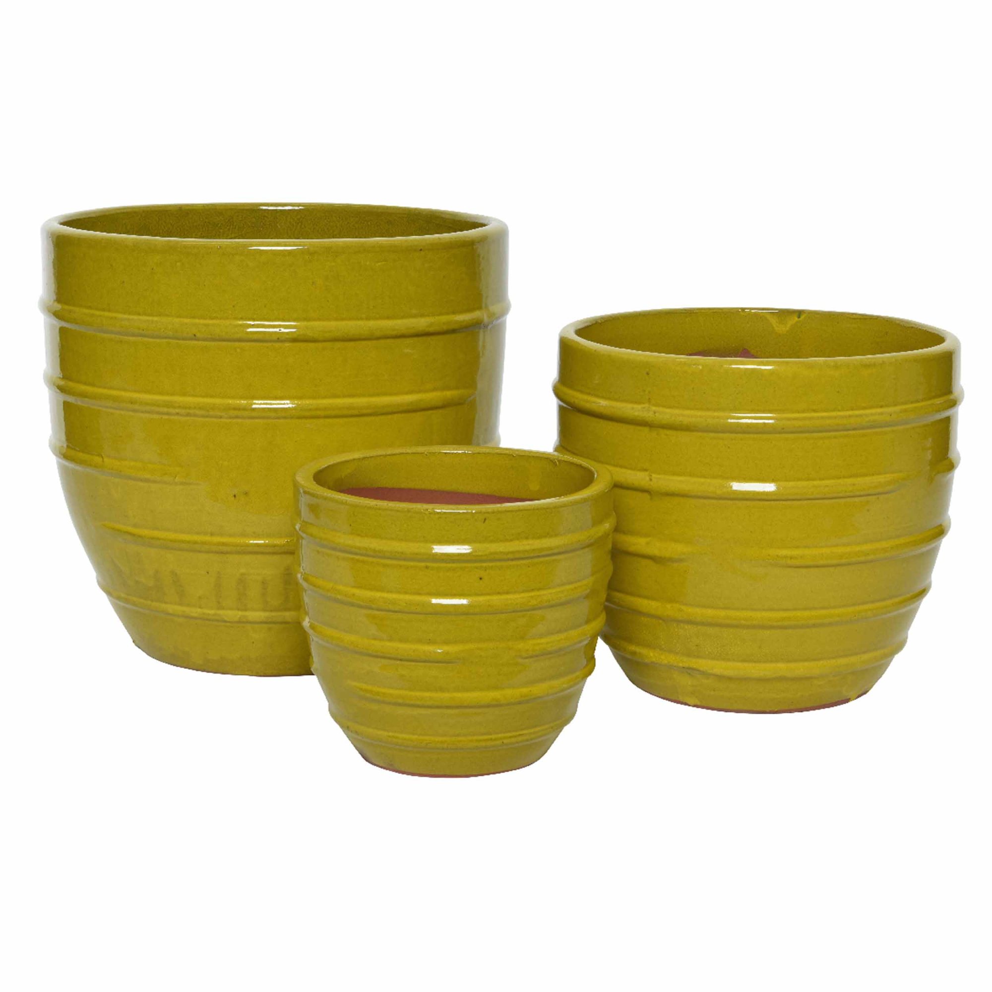 Dante Yellow Planter | Aldiss of Norfolk