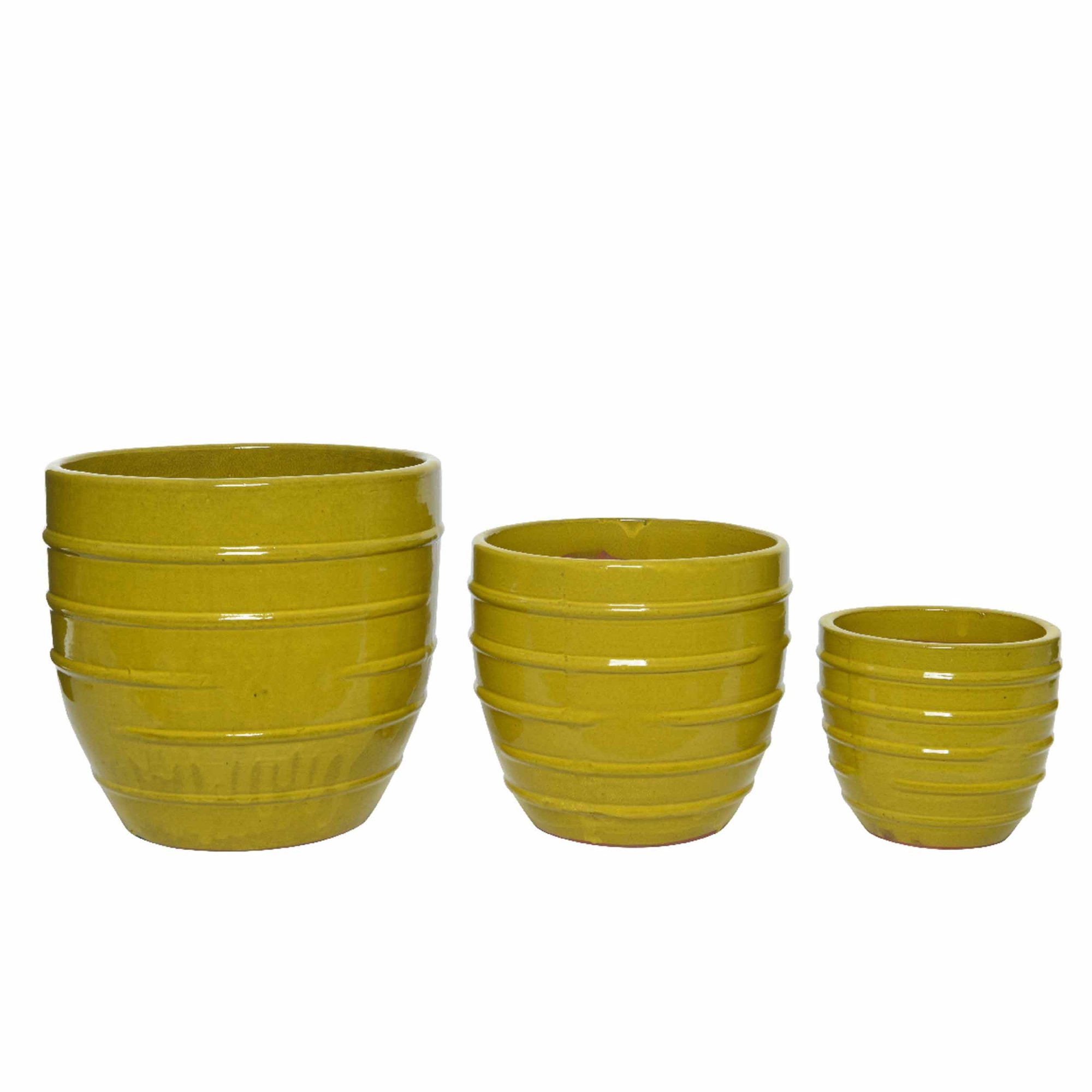 Dante Yellow Planter | Aldiss of Norfolk