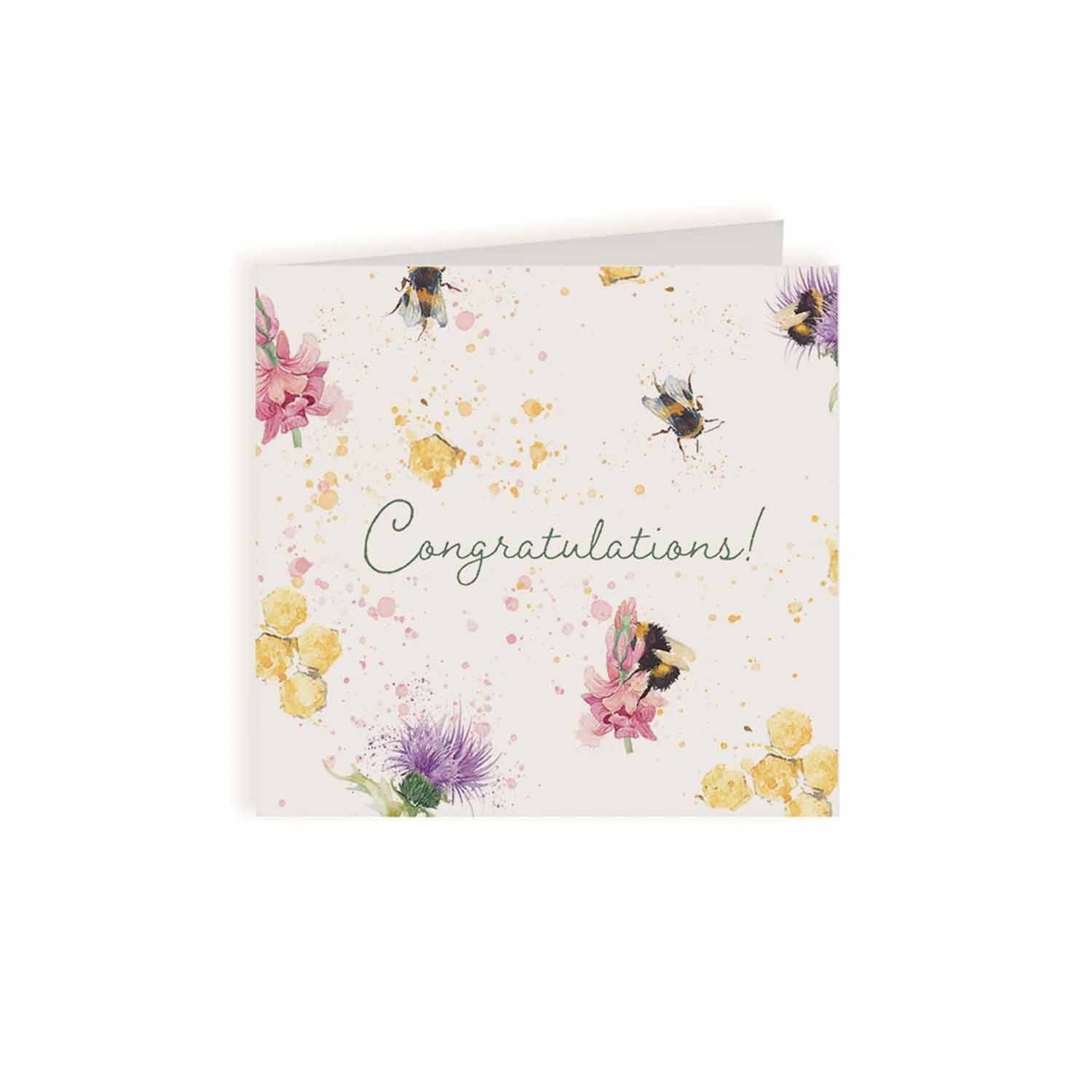 Kate Of Kensington Congratulations Bee Card | Aldiss of Norfolk