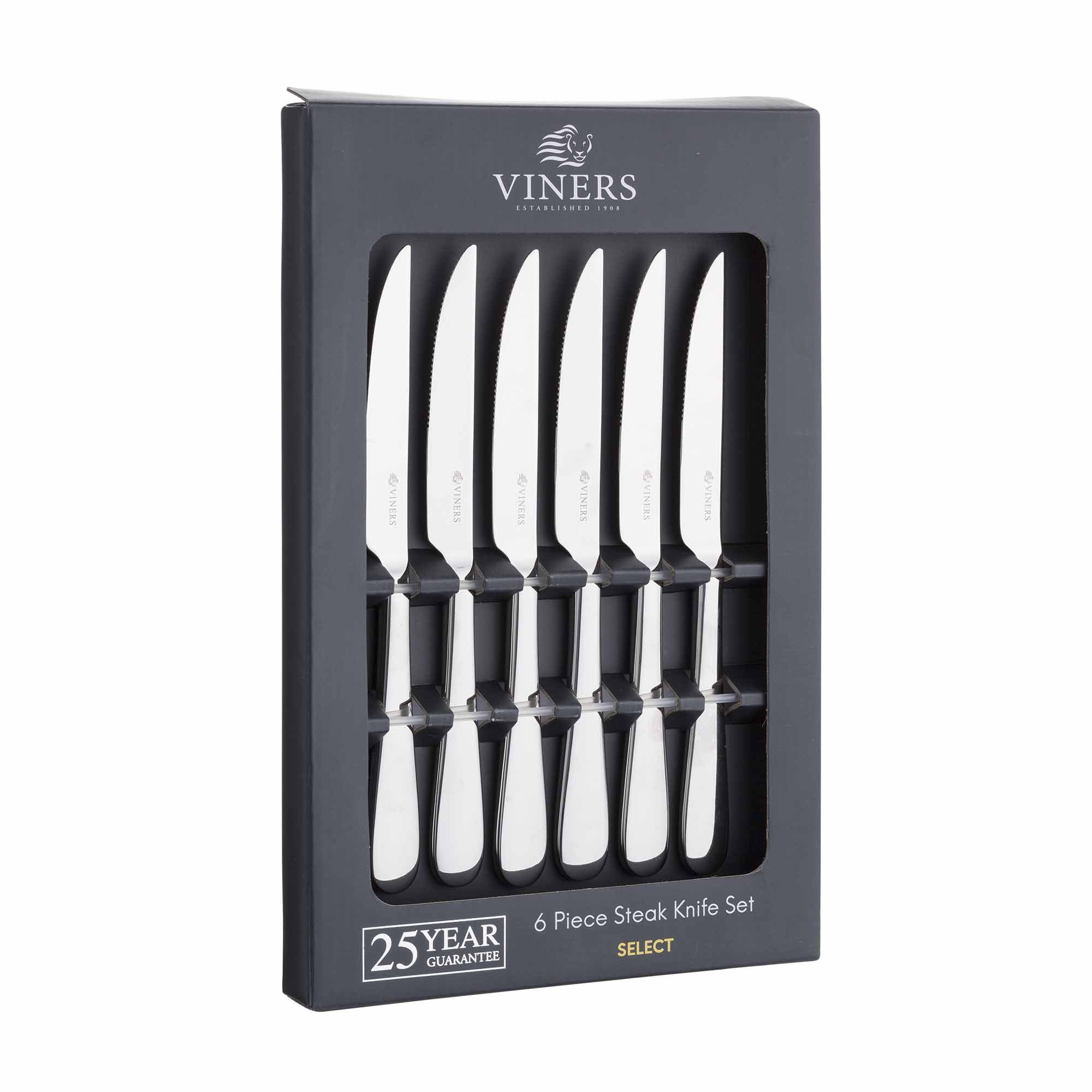 Viners Select 6 Piece Steak Knives Set | Aldiss of Norfolk