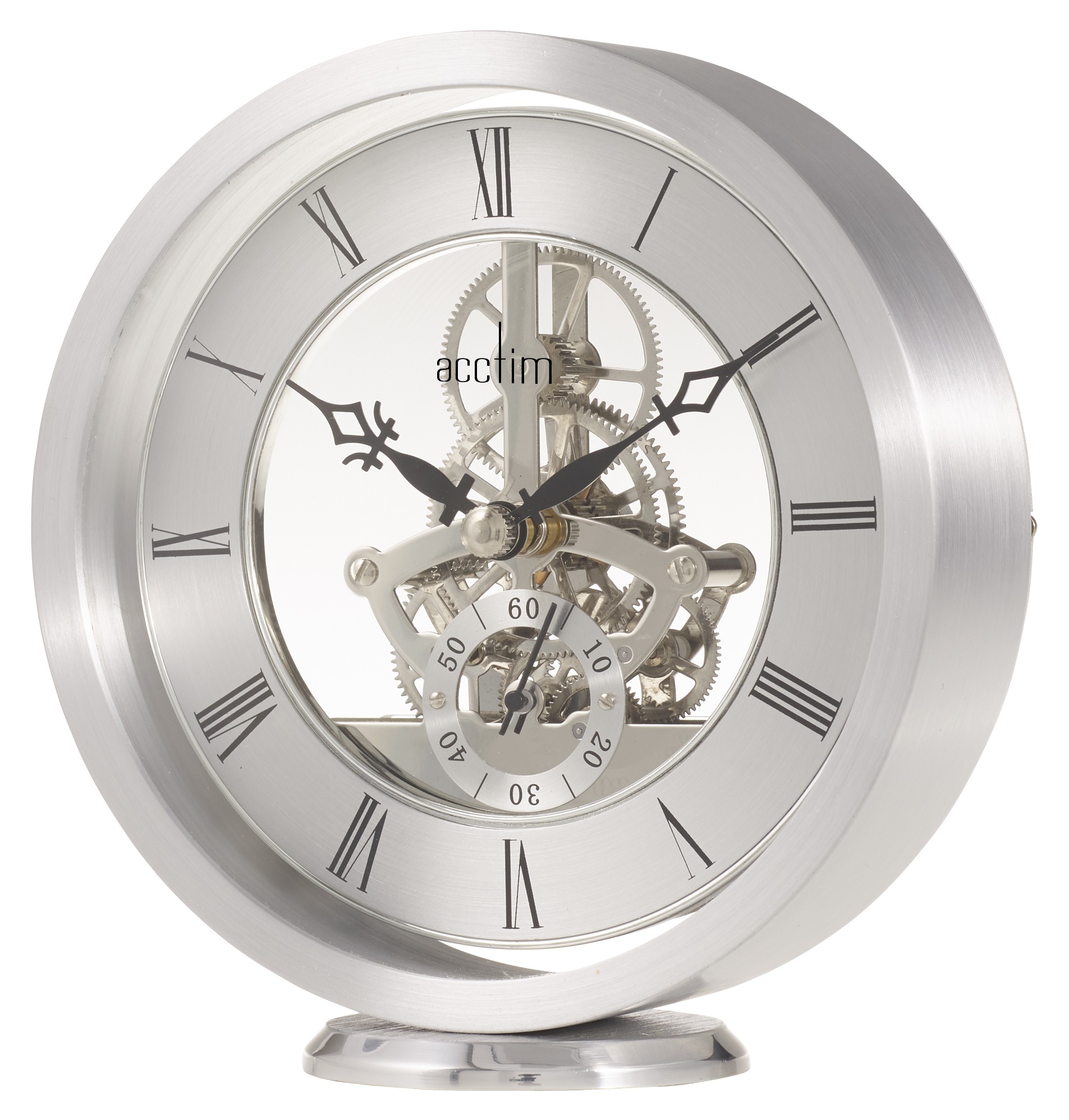 Acctim Millenden Silver Clock | Aldiss of Norfolk