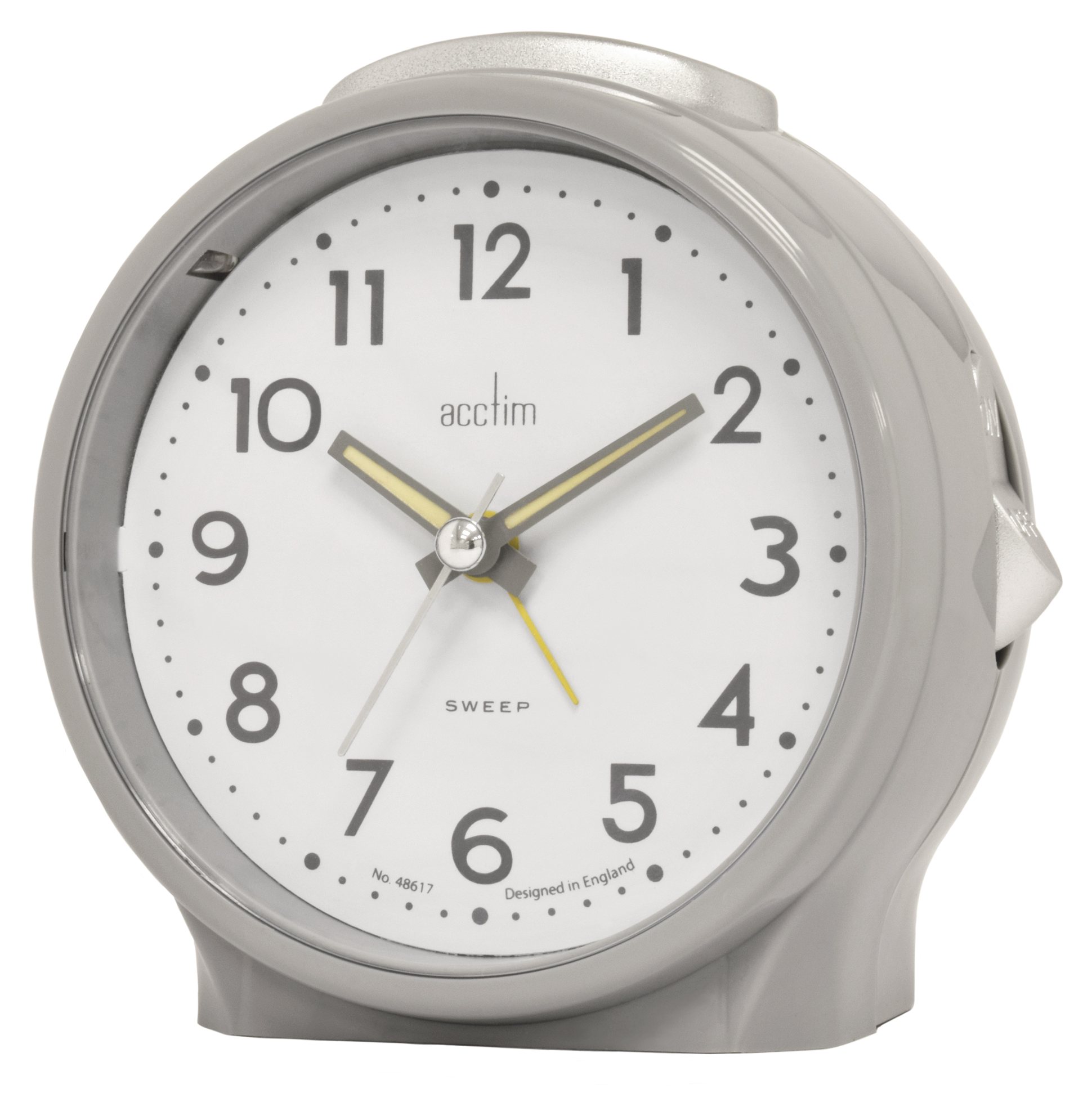 Acctim Elsie Pigeon Grey Alarm Clock | Aldiss of Norfolk