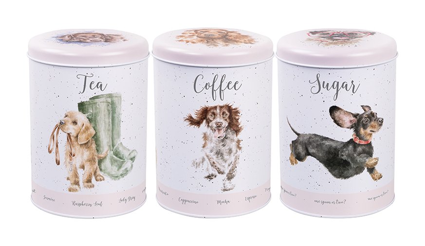 Wrendale A Dogs Life Tea Coffee Sugar Canisters | Aldiss of Norfolk