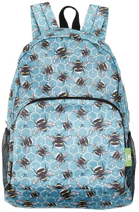 Eco Chic Blue Bee Classic Backpack | Aldiss of Norfolk