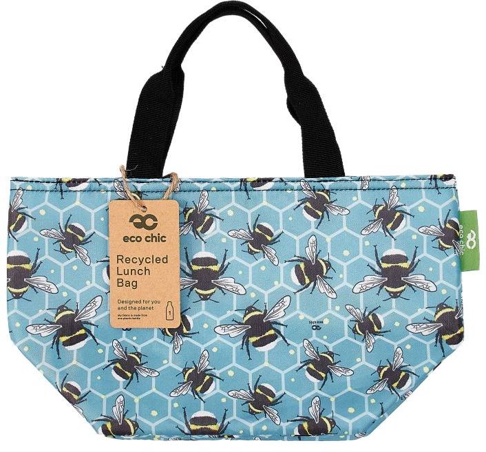 Eco Chic Blue Bee Lunch Bag | Aldiss of Norfolk