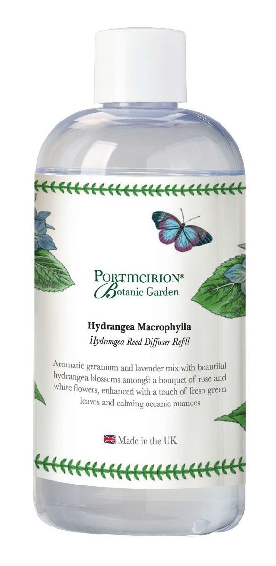 Portmeirion Hydrangea Diffuser Reeds and Refill 200ml - Aldiss