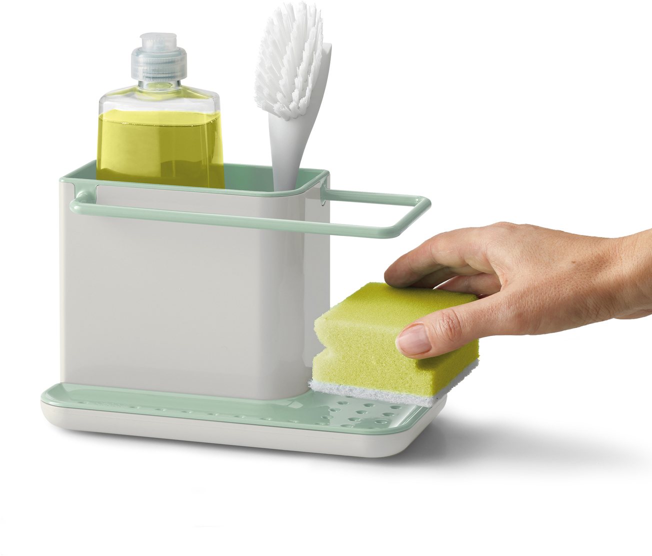 Joseph Joseph Caddy Light Stone Sage Sink Tidy | Aldiss