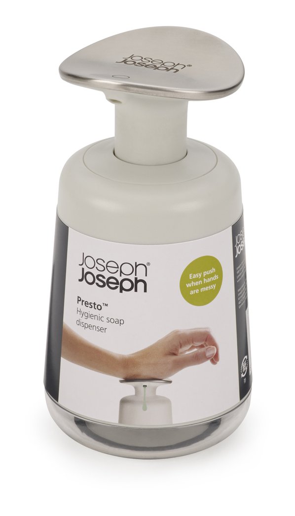 Joseph Joseph Presto Soap Dispenser Light Stone | Aldiss