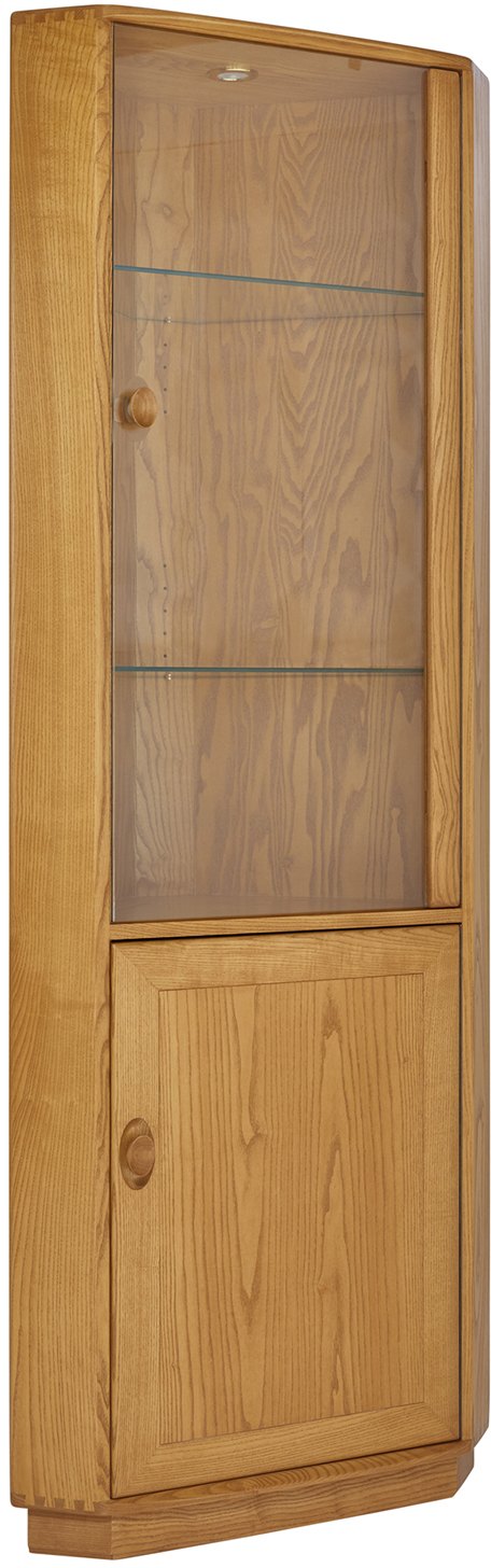 Ercol Windsor Corner Display Cabinet | Aldiss of Norfolk