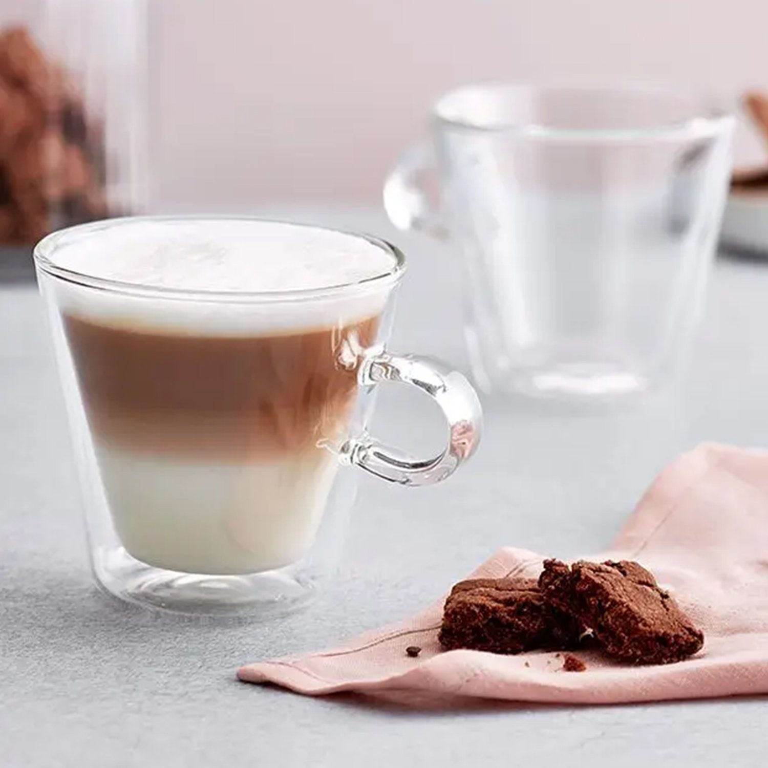 Judge Duo 2 Piece Latte Glass Set 325ml | Aldiss of Norfolk