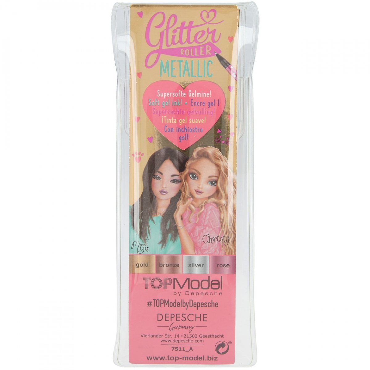 Topmodel Metallic Gel Pen Set | Aldiss of Norfolk