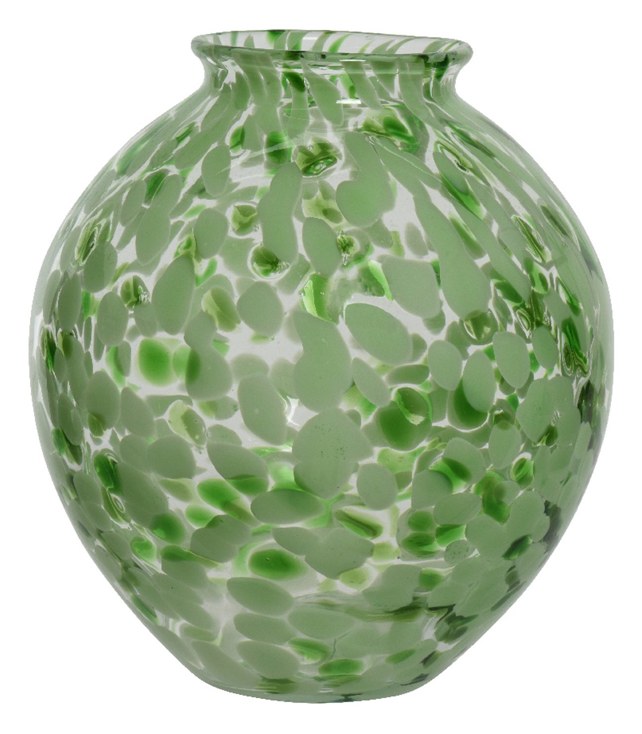 Kaemingk Green Mottled Glass Vase | Aldiss of Norfolk