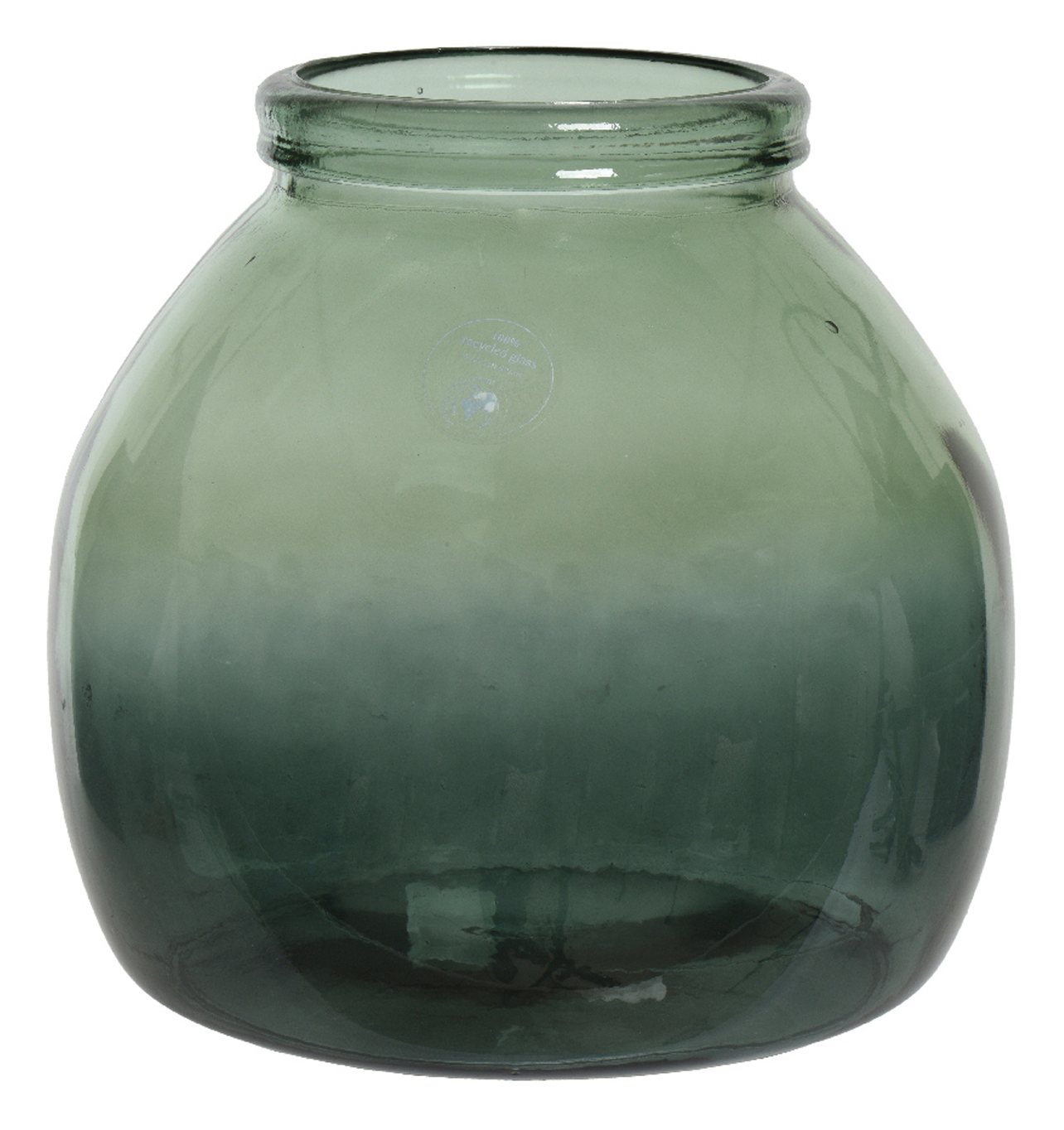 Kaemingk Misty Blue recycled glass Vase | Aldiss of Norfolk