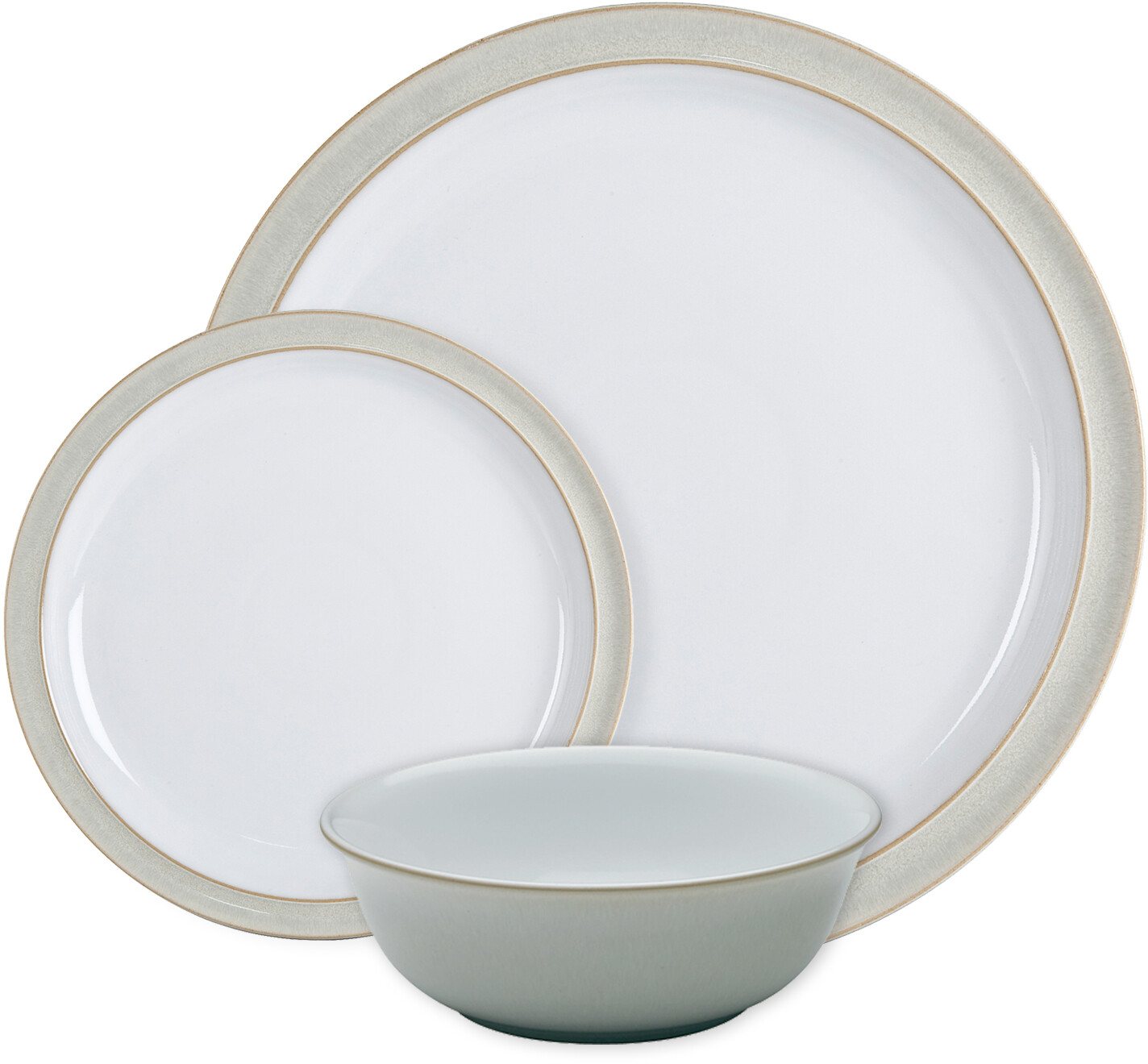 Denby | Linen | 12 Piece Dinner Set | Aldiss of Norfolk