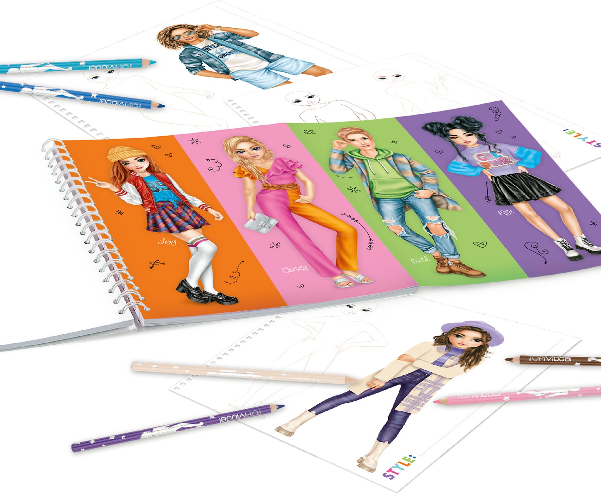 Topmodel | Create Your Topmodel Colouring Book | Aldiss