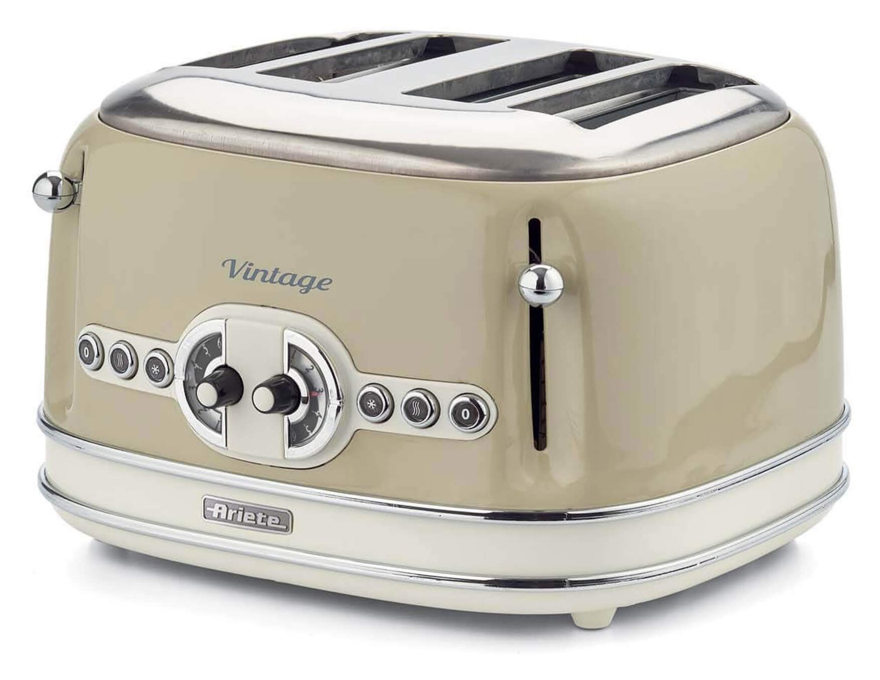 Ariete Vintage 4 Slice Toaster Cream | Aldiss of Norfolk