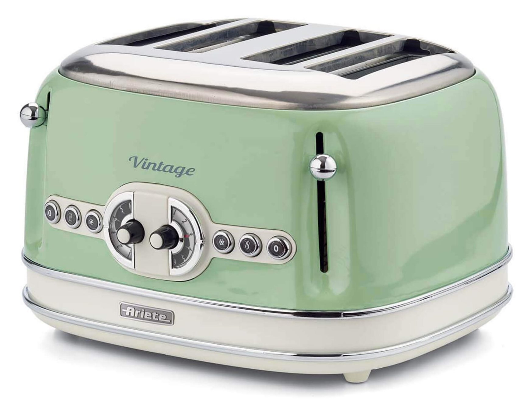 Ariete Vintage 4 Slice Toaster Green | Aldiss of Norfolk