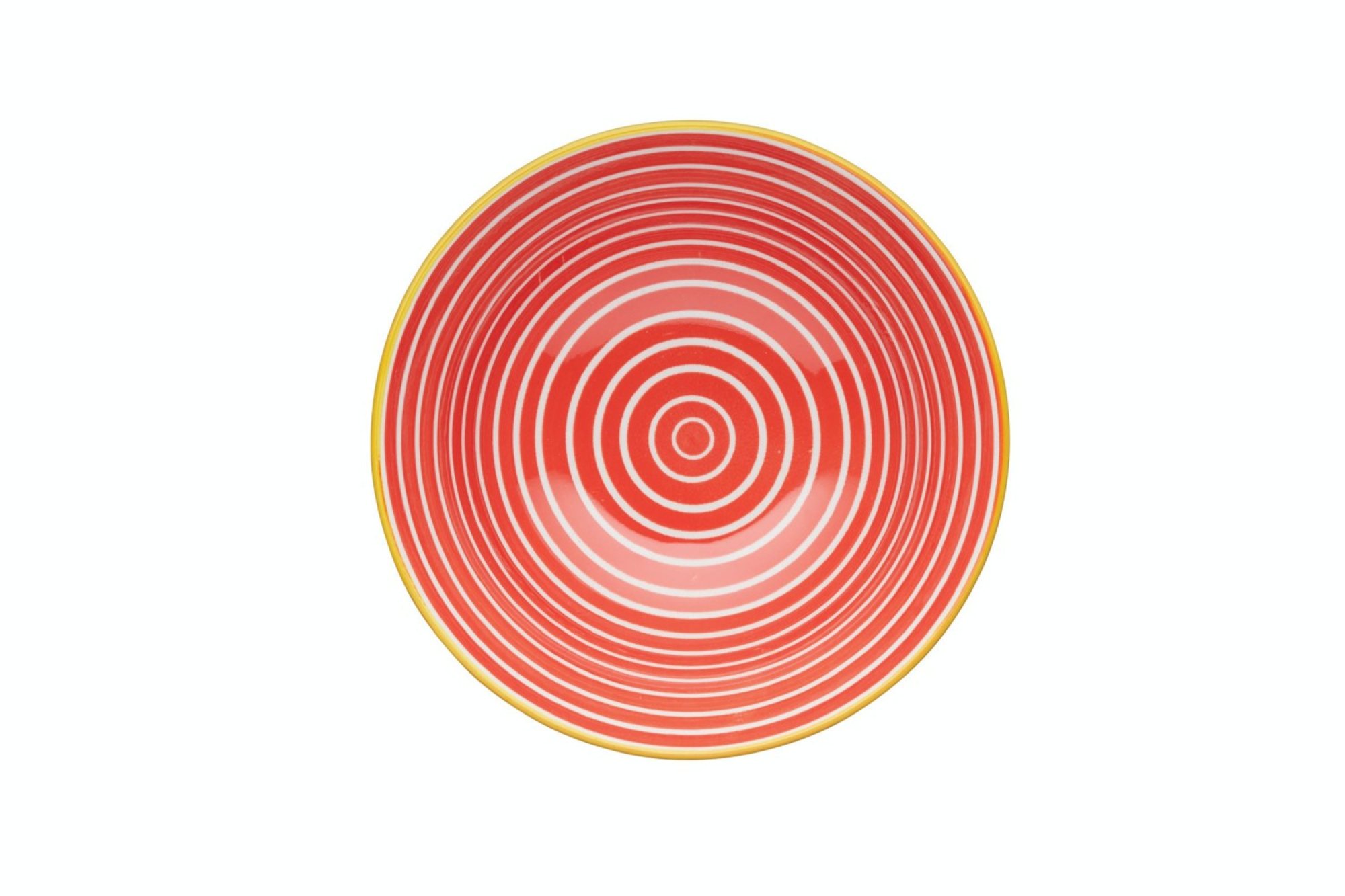 KitcheCraft Red Swirl and Black Spots Ceramic Bowl | Aldiss