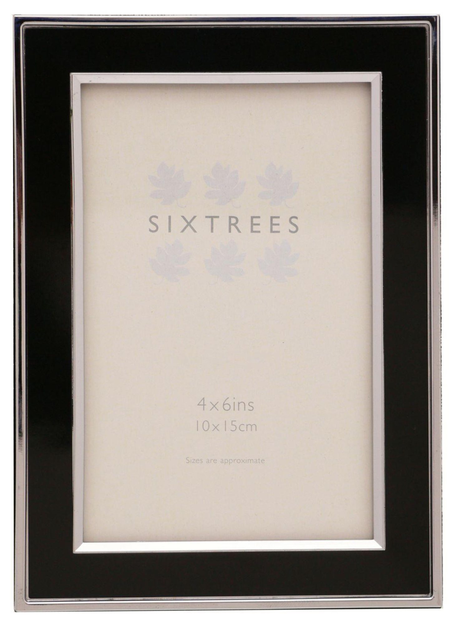 Sixtrees | Abbey Black Polished Silver Photo Frame | Aldiss