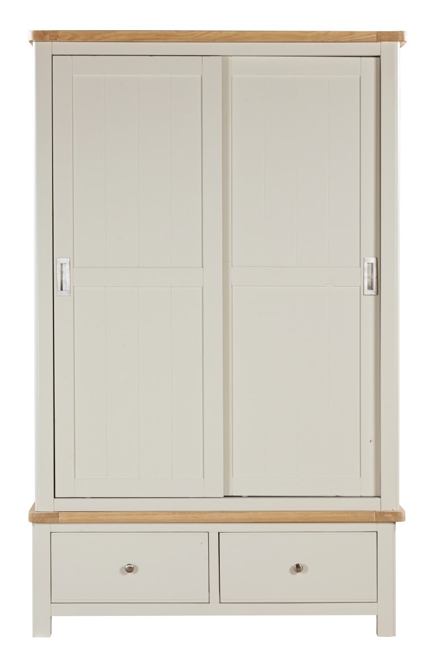 Silverdale Painted Double Robe 2 Door Wardrobe | Aldiss