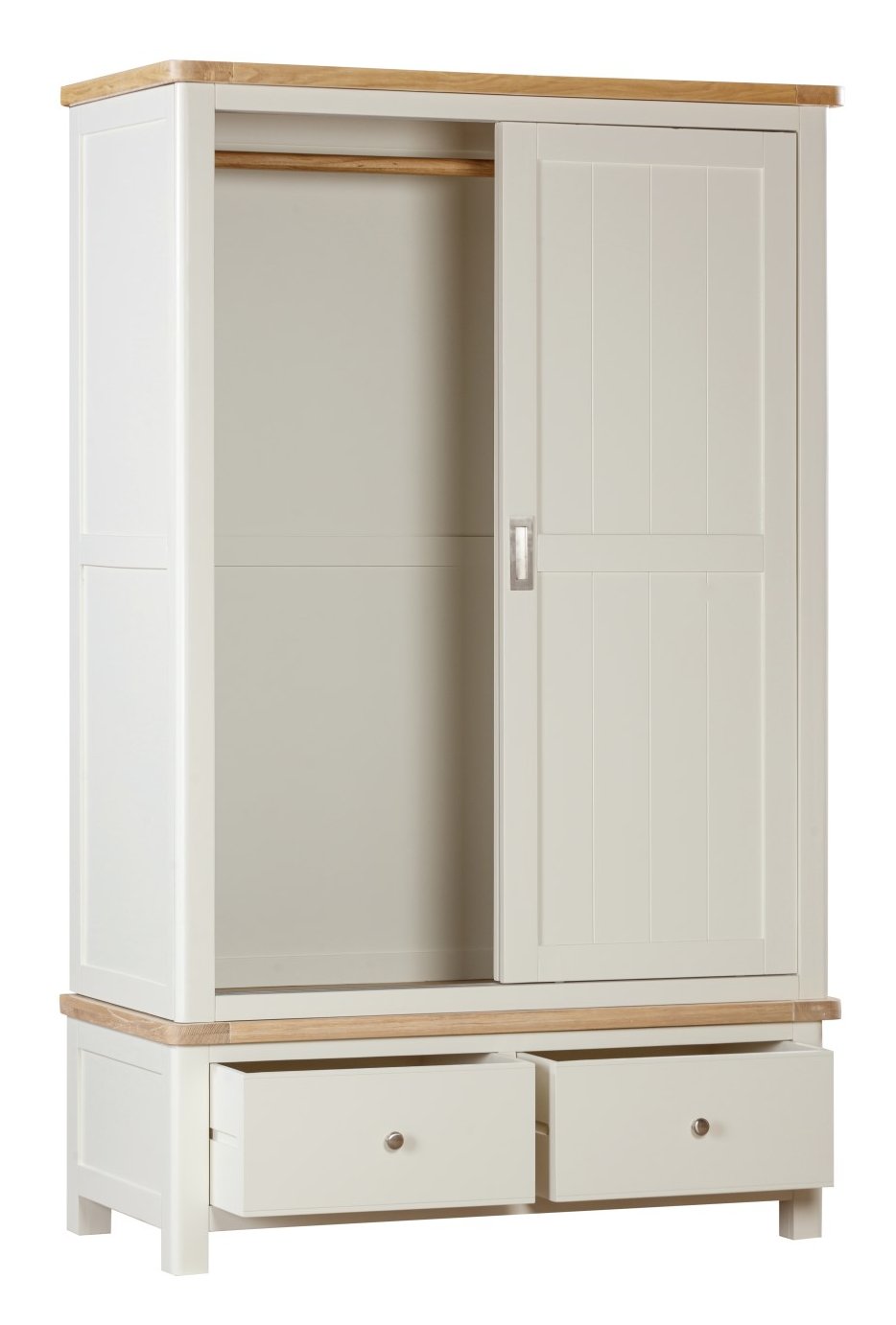 Silverdale Painted Double Robe 2 Door Wardrobe | Aldiss