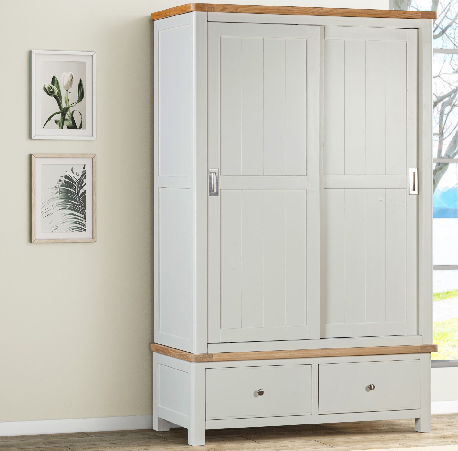 Silverdale Painted Double Robe 2 Door Wardrobe | Aldiss
