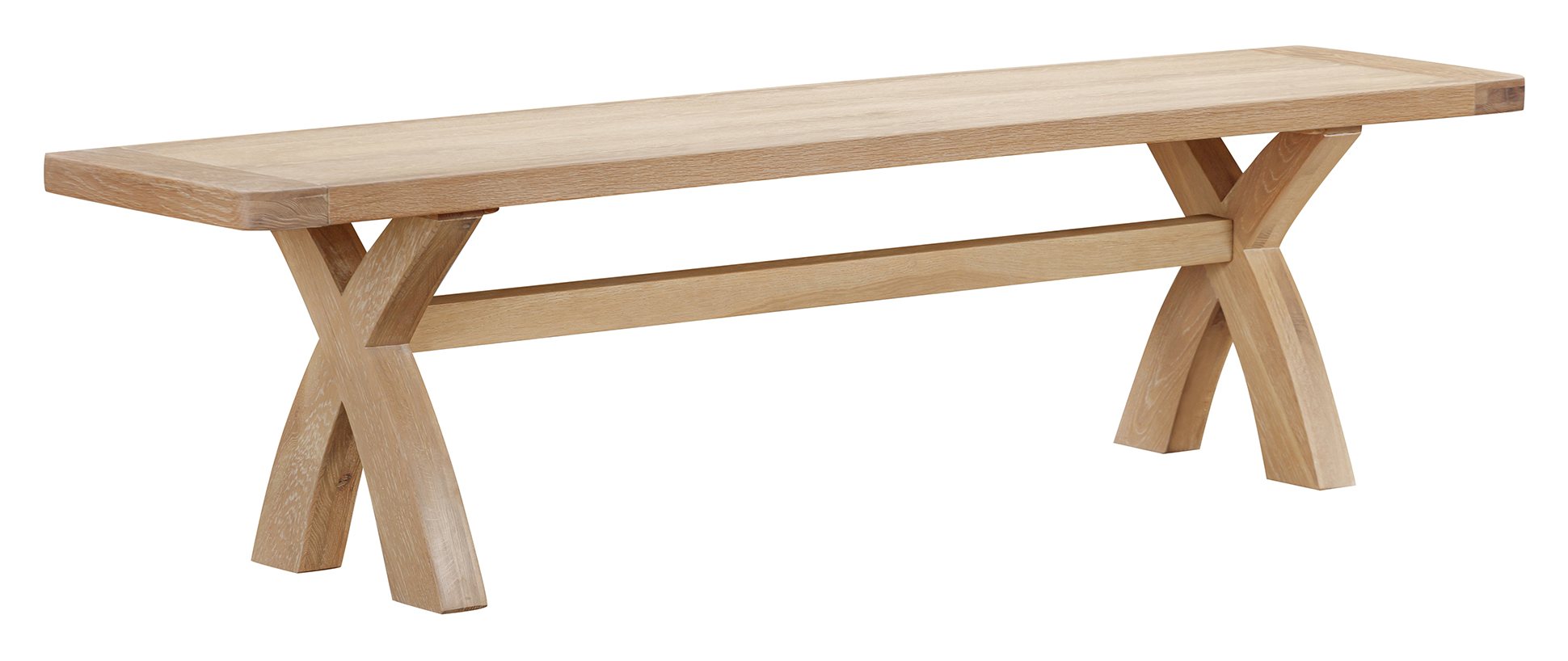 Silverdale | Cross Leg Bench | Aldiss of Norfolk