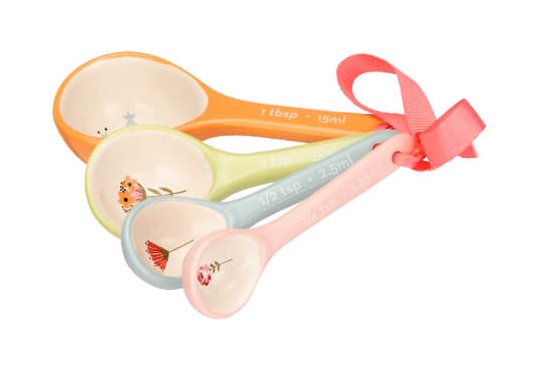 Cath Kidston Painted Table Ceramic Measuring Spoons | Aldiss