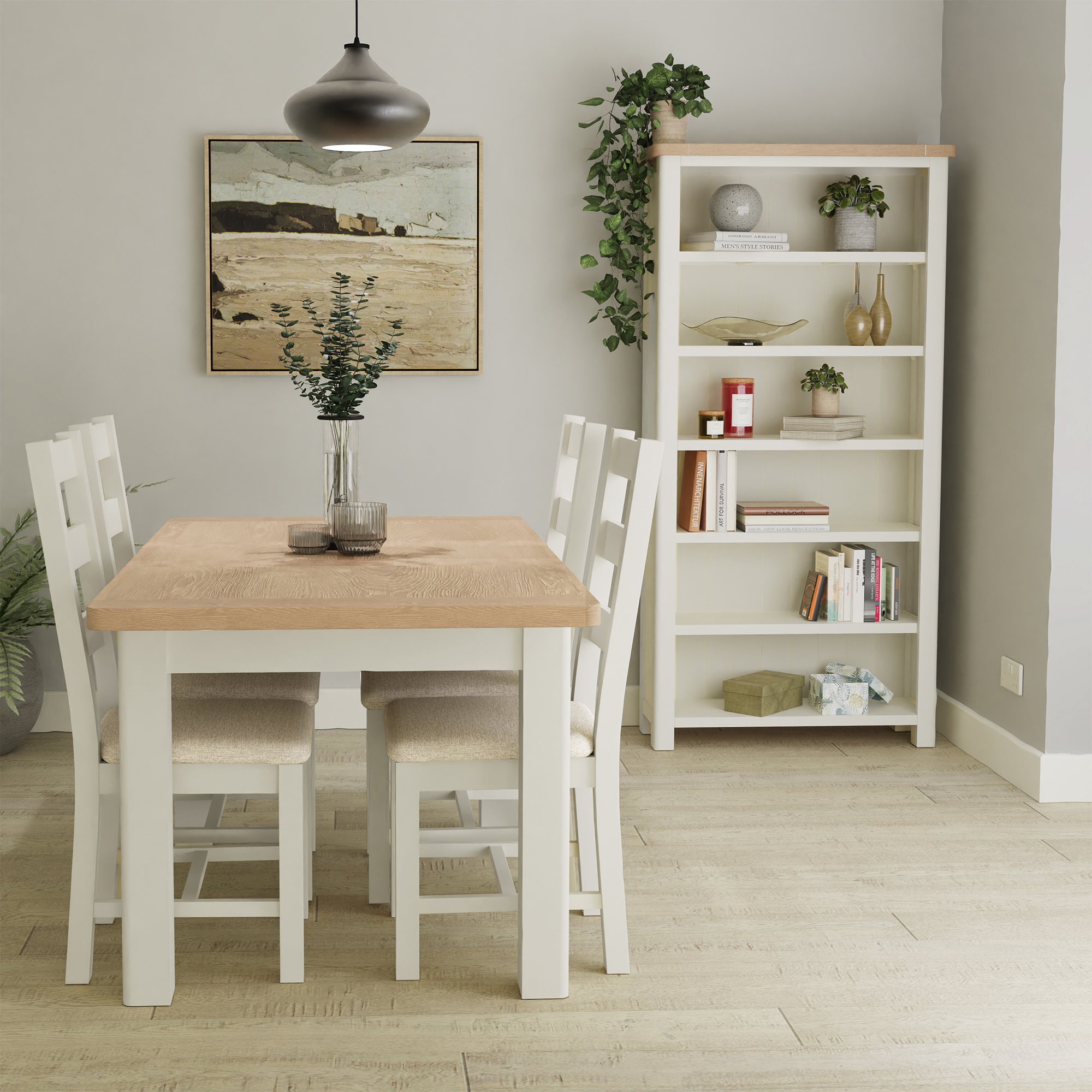 Silverdale Painted 120cm Extendable Dining Table | Aldiss