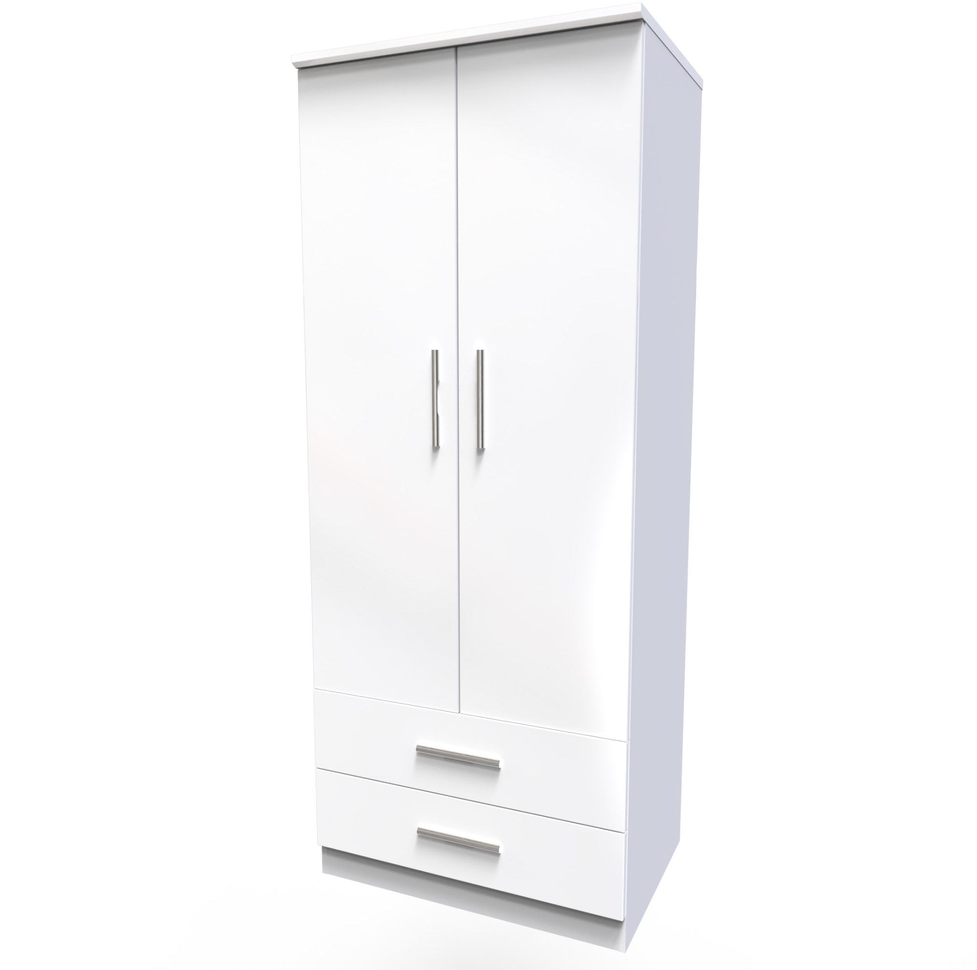 Kingsley 2ft 6in 2 Drawer Wardrobe | Aldiss of Norfolk