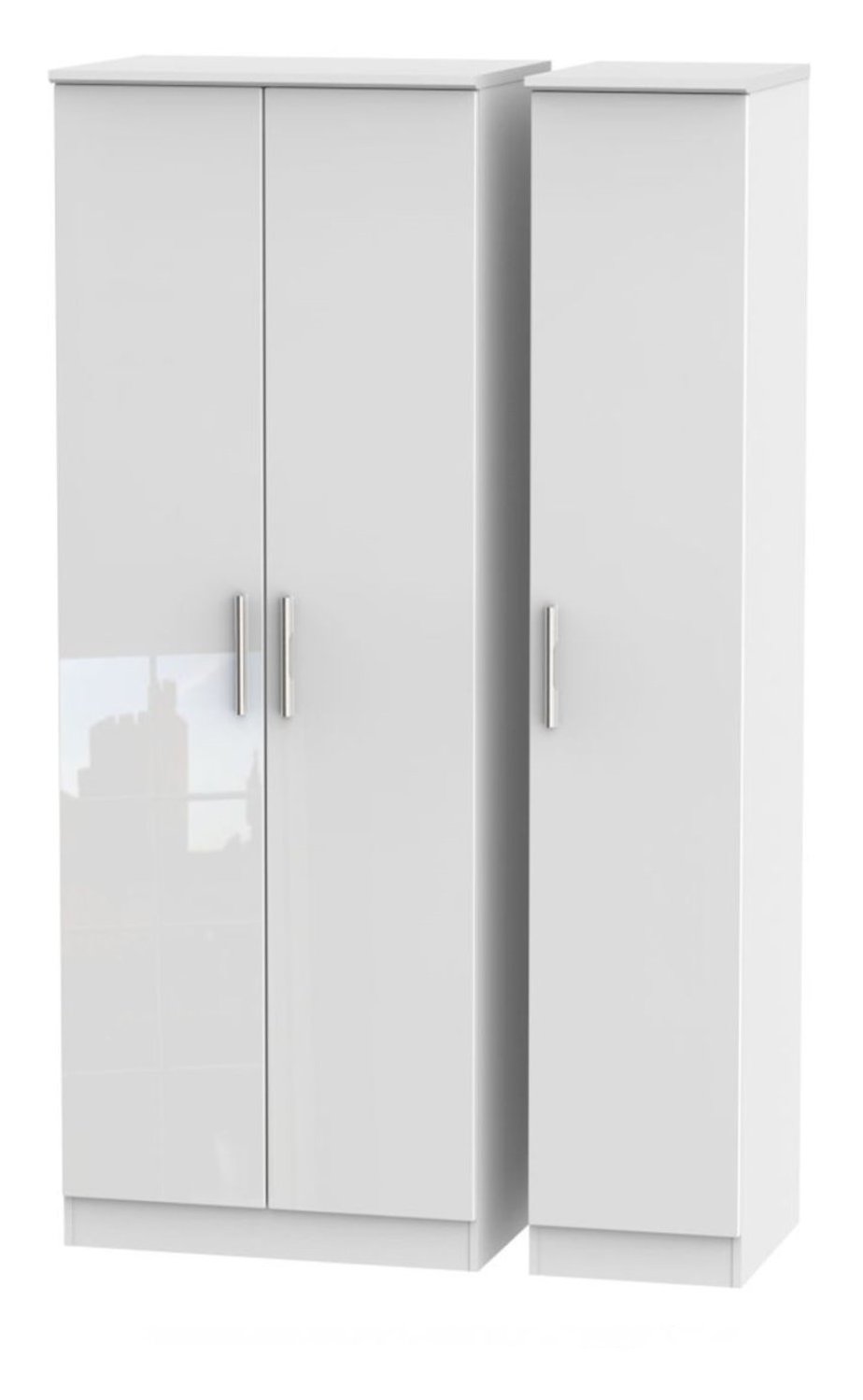 Kingsley Tall Triple Plain Wardrobe | Aldiss of Norfolk