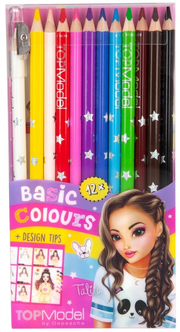 Topmodel Set of 12 Colouring Pencils | Aldiss of Norfolk