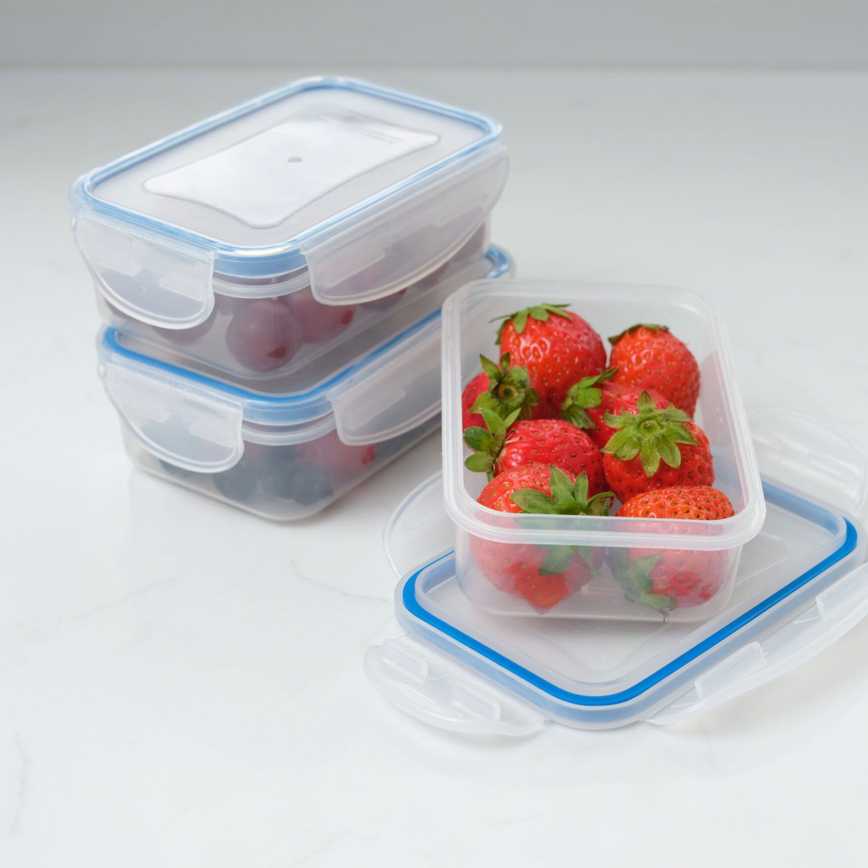 Addis Clip Tight 240ml Rectangular 3 Container Set | Aldiss