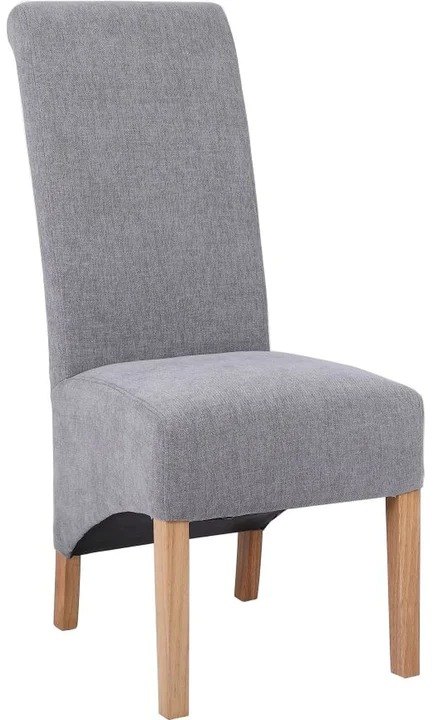 Grey Scroll Back Dining Chair | Aldiss of Norfolk