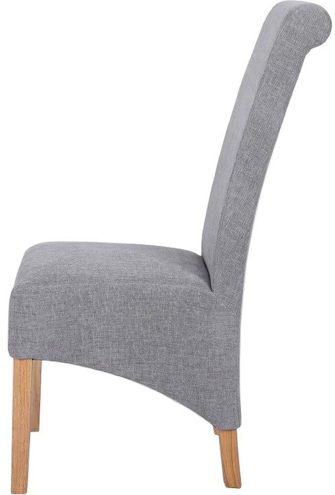 Grey Scroll Back Dining Chair | Aldiss of Norfolk