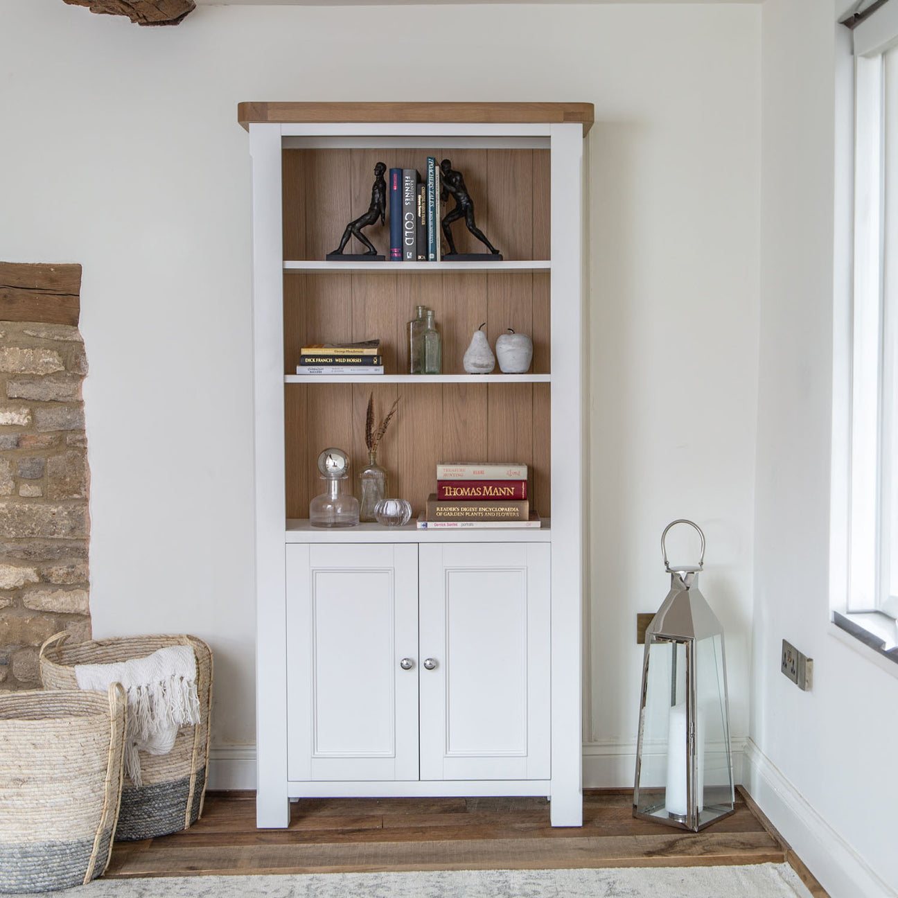 Holkham Oak Large Bookcase | Aldiss of Norfolk