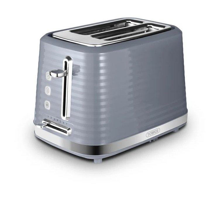 Tower | Saturn Grey 2 Slice Toaster | Aldiss of Norfolk