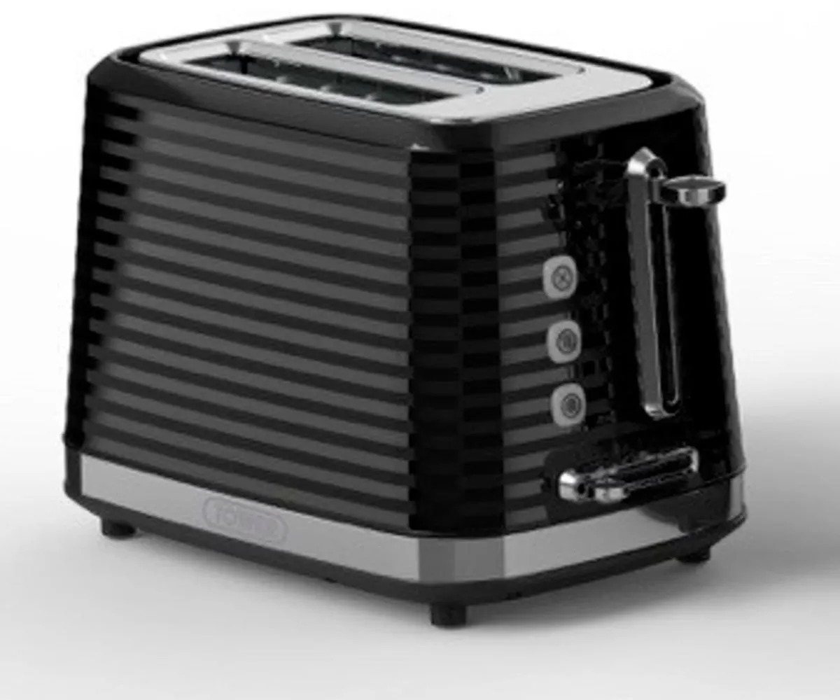 Tower | Saturn Black 2 Slice Toaster | Aldiss of Norfolk