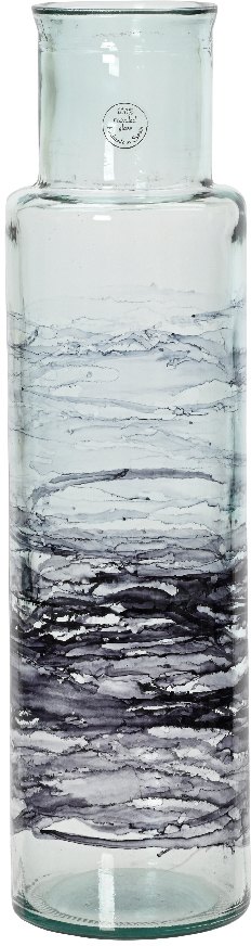 Kaemingk Recycled Multi Coloured Glass Vase Grey | Aldiss